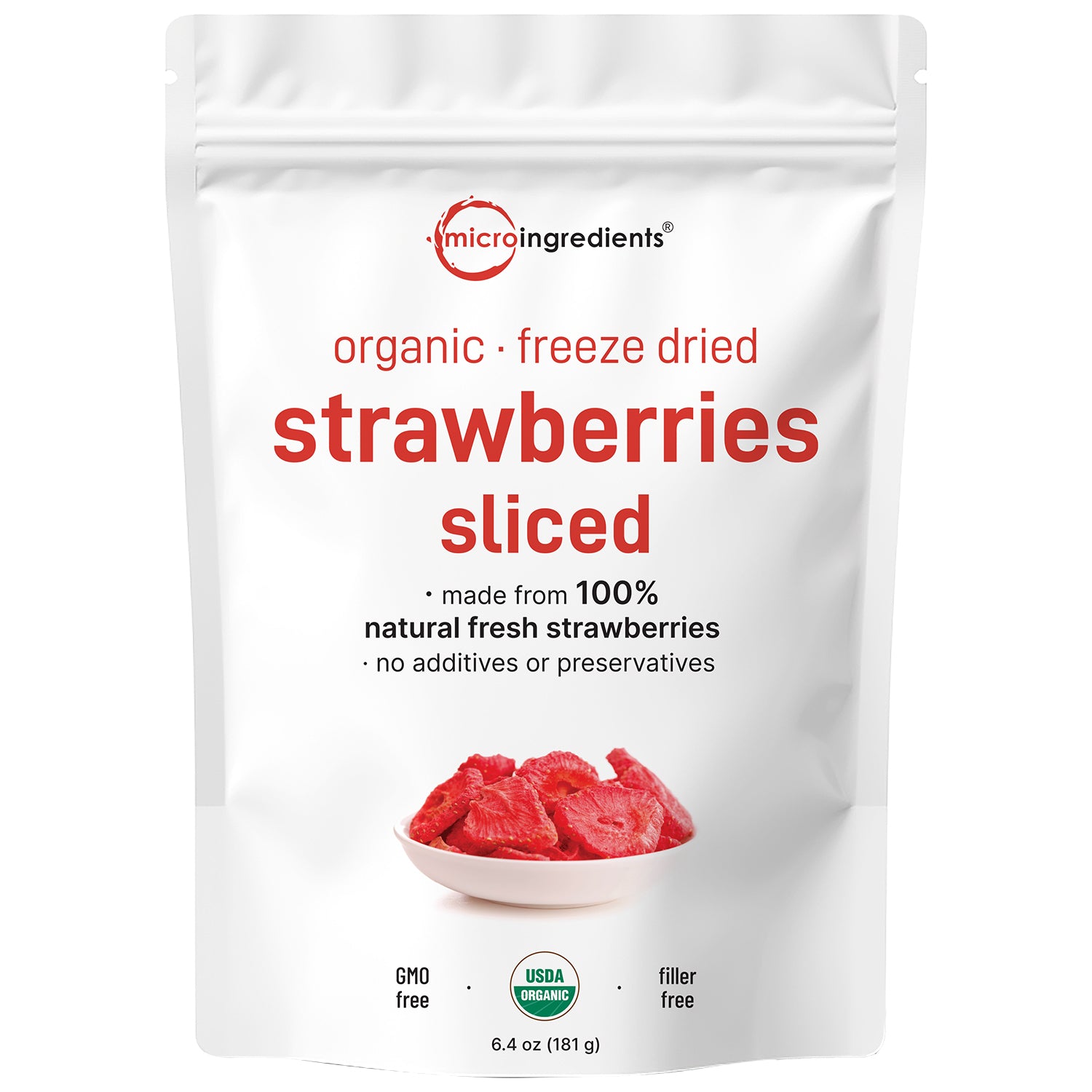 Organic Freeze Dried Strawberries | Premium Sliced Dry Strawberries ... Organic Freeze Dried Strawberries | Premium Sliced Dry Strawberries ...