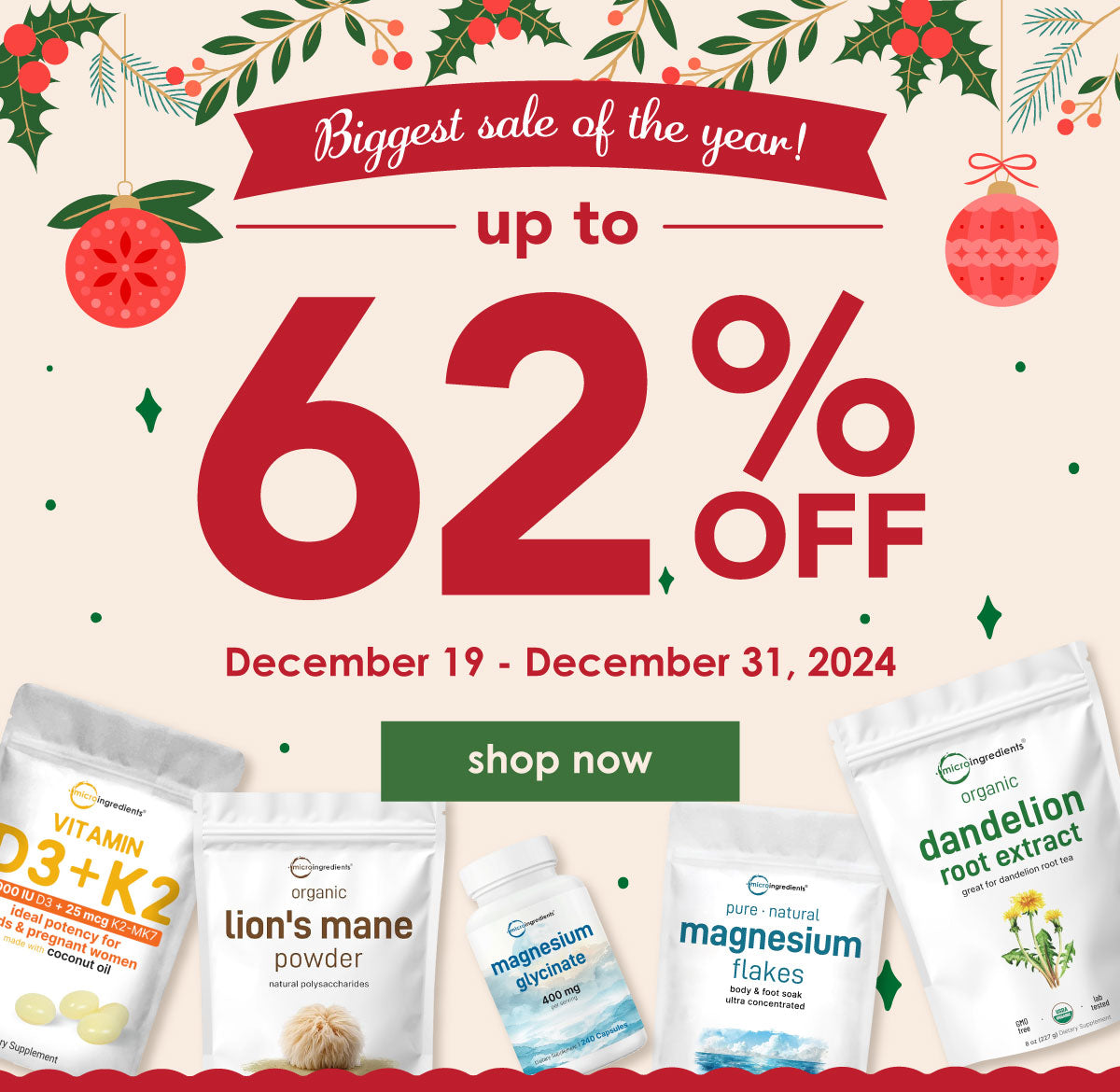 End of Year Sale – Micro Ingredients