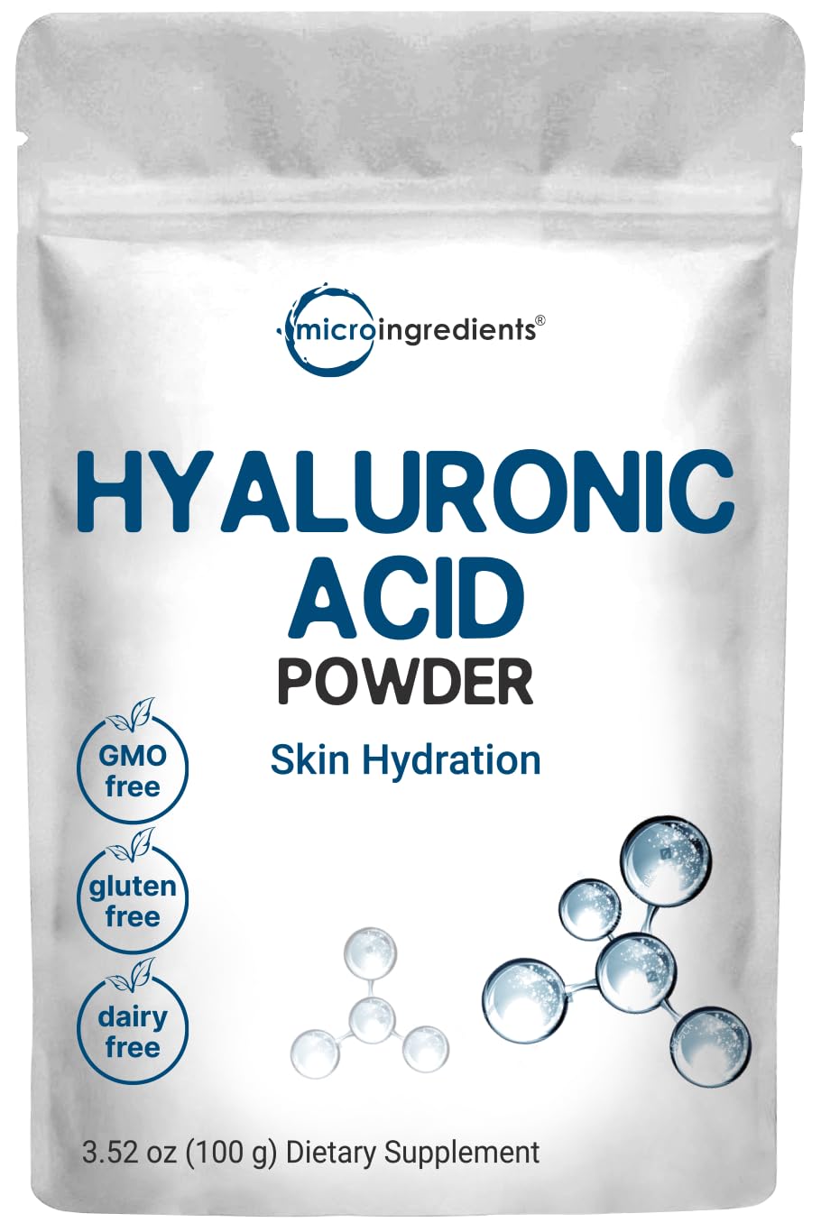 Premium Hyaluronic Acid Powder - Best Supplement for Skin Hydration ...