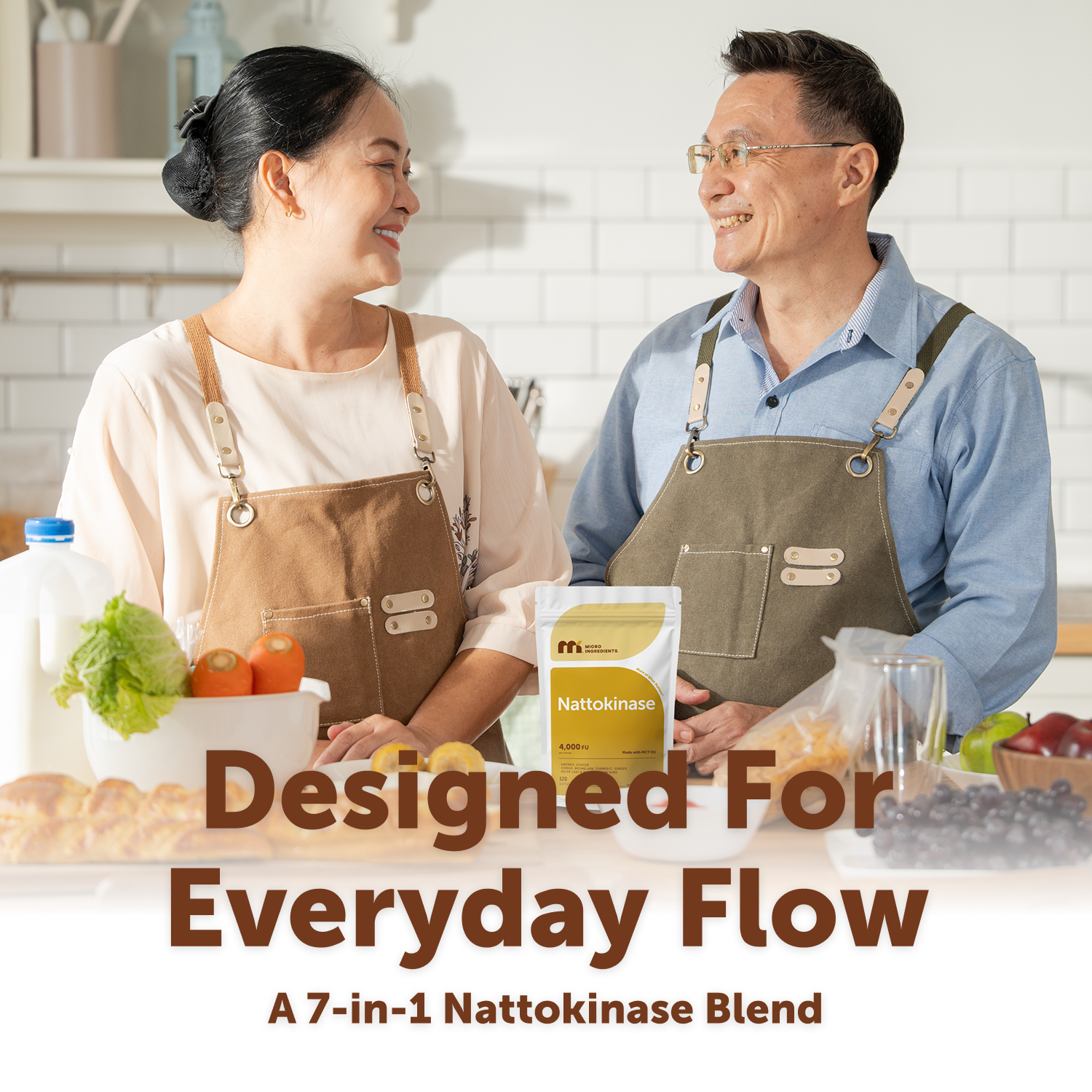 Micro Ingredients Nattokinase 4,000 FU Equivalent, Enteric Coated Soft