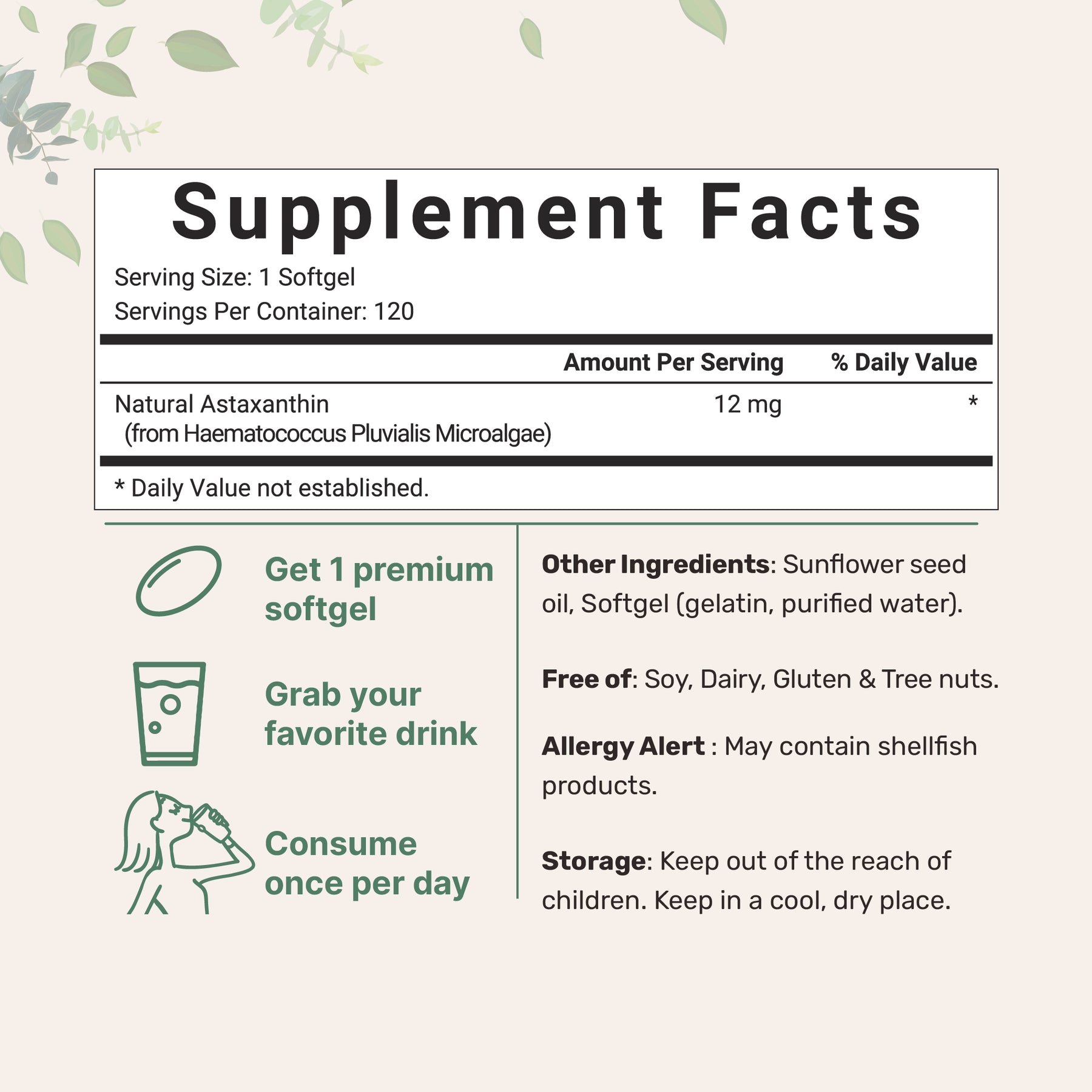 Best Astaxanthin Supplement Softgels - for Dogs & Humans – Micro ...