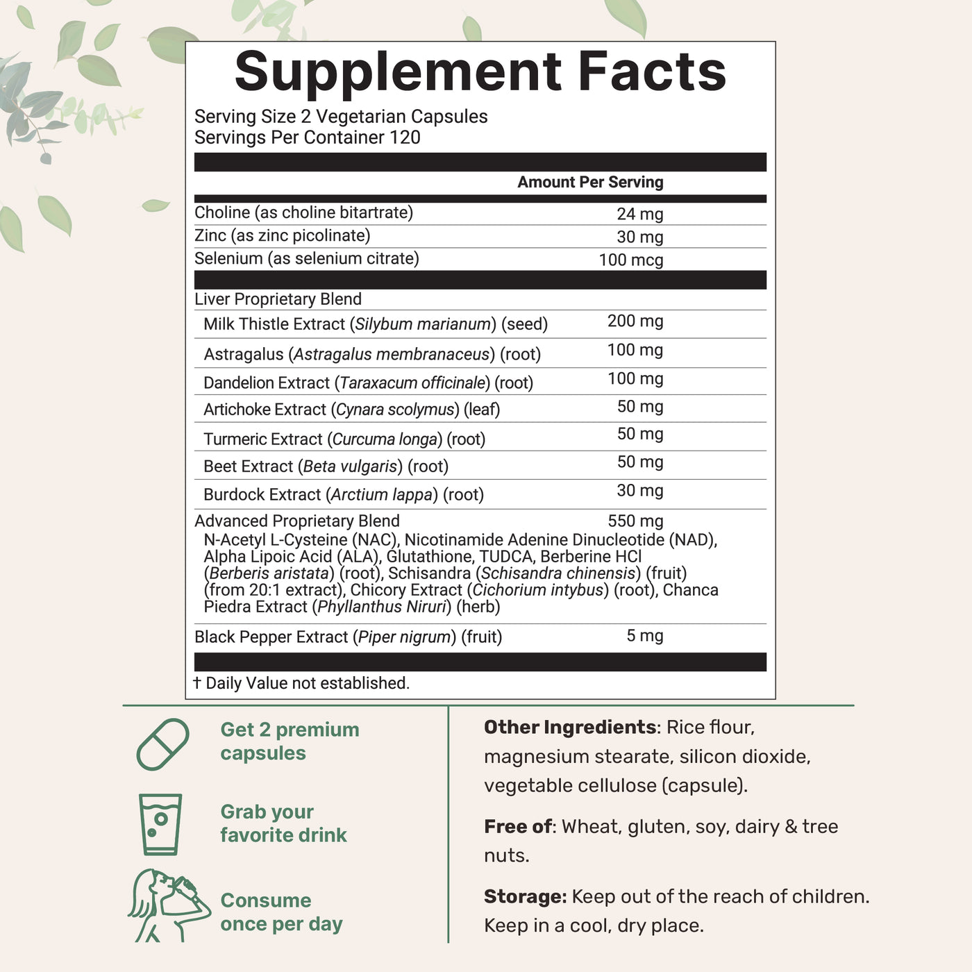 Micro Ingredients Liver Advanced+, 240 Veggie Capsules, 20-in-1 Advanc