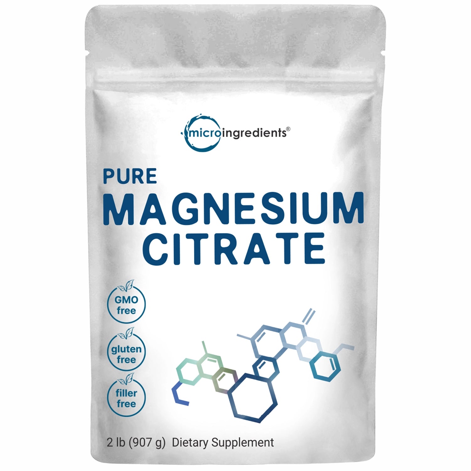 Micro Ingredients Magnesium Citrate Powder, 2 Pounds