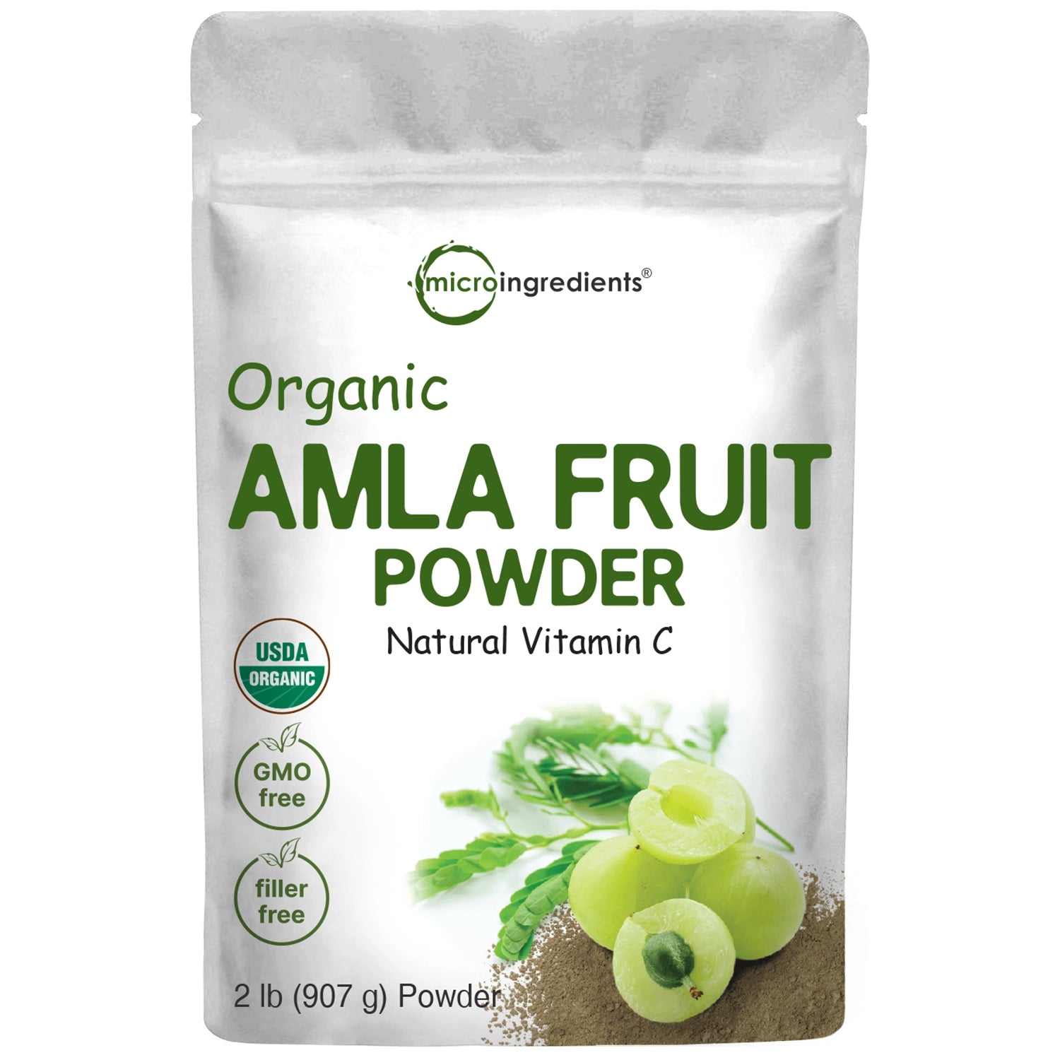 Organic Amla Powder - Natural Amla Berry for Hair & Wellness – Micro ...