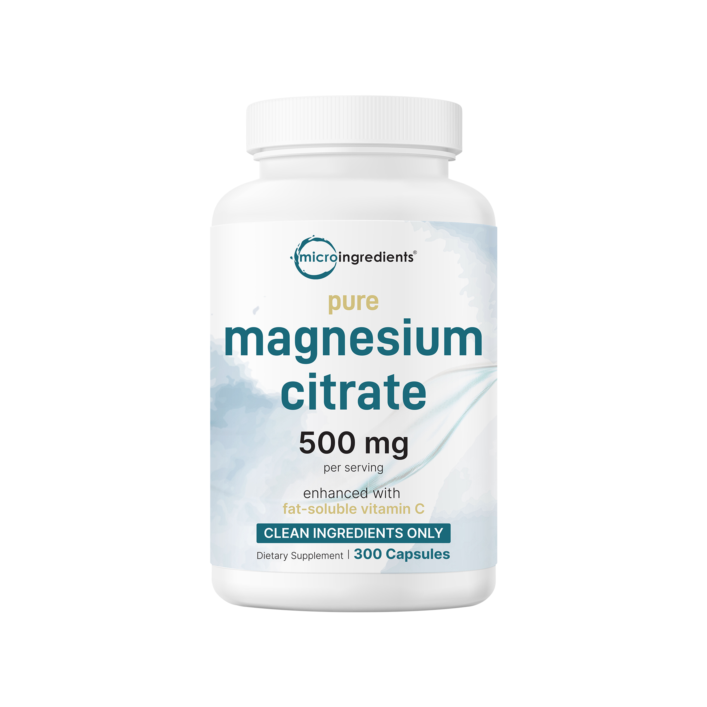 Micro Ingredients Pure Magnesium Citrate Supplements 500mg Per Serving