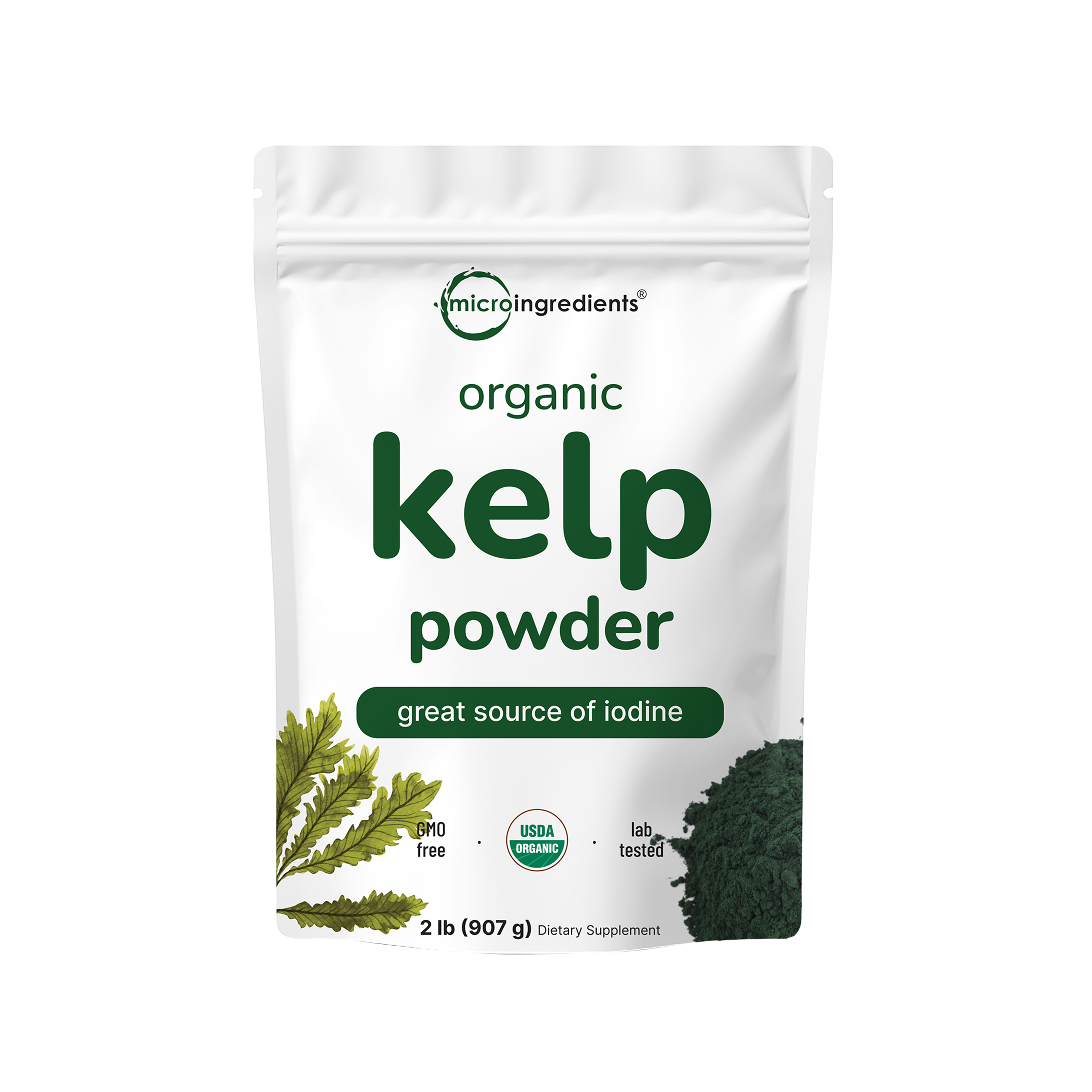 Organic Kelp Powder Supplement - Premium Seaweed Nutrition for You ...