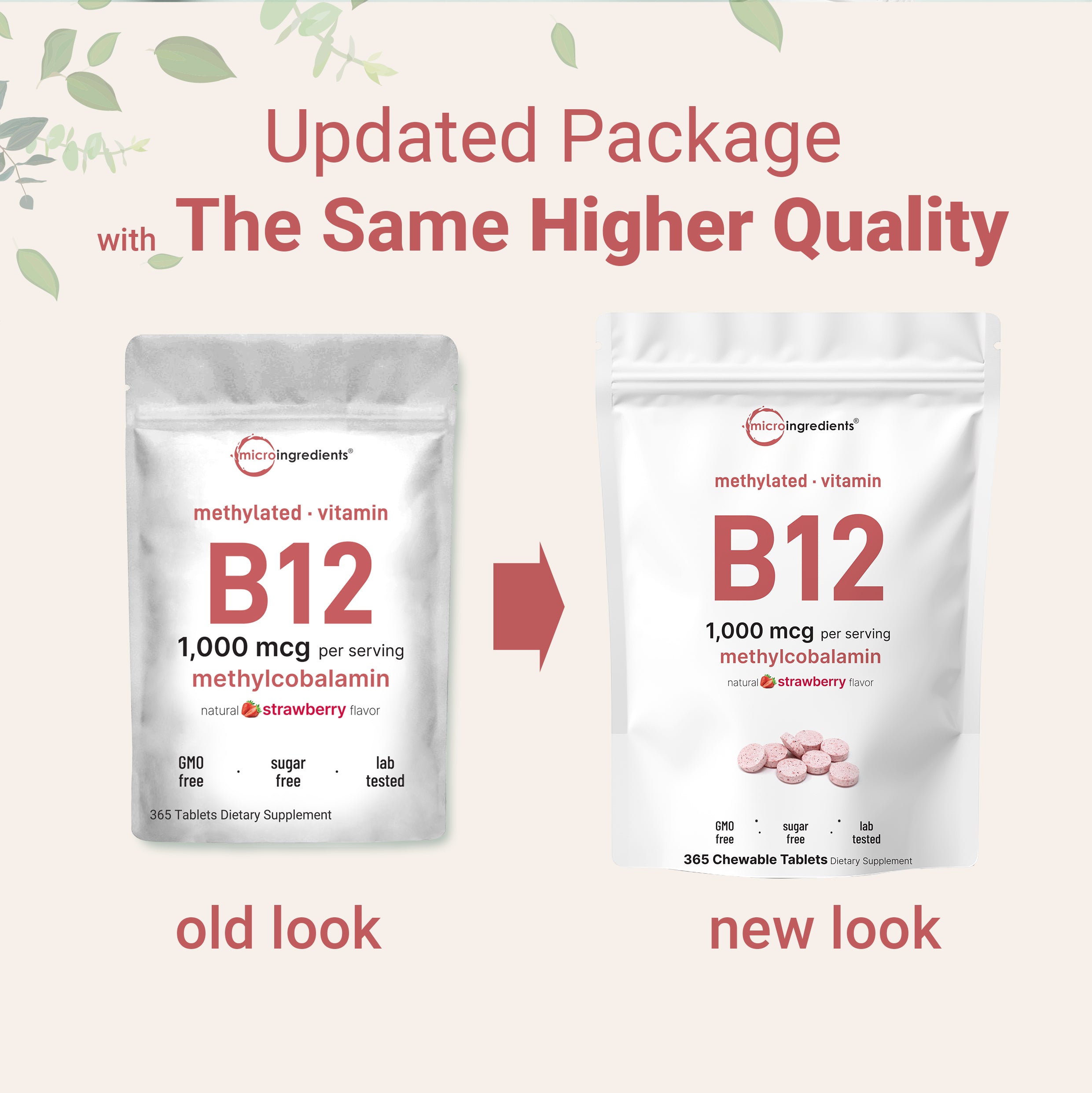 Micro Ingredients Vitamin B12 1,000mcg | Methyl B12 Active Form | 365
