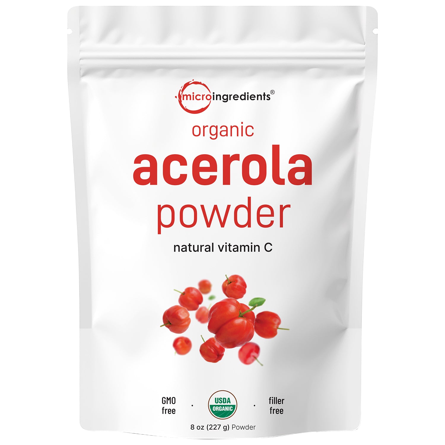 Organic Acerola Cherry Powder - Natural Vitamin C Source – Micro ...