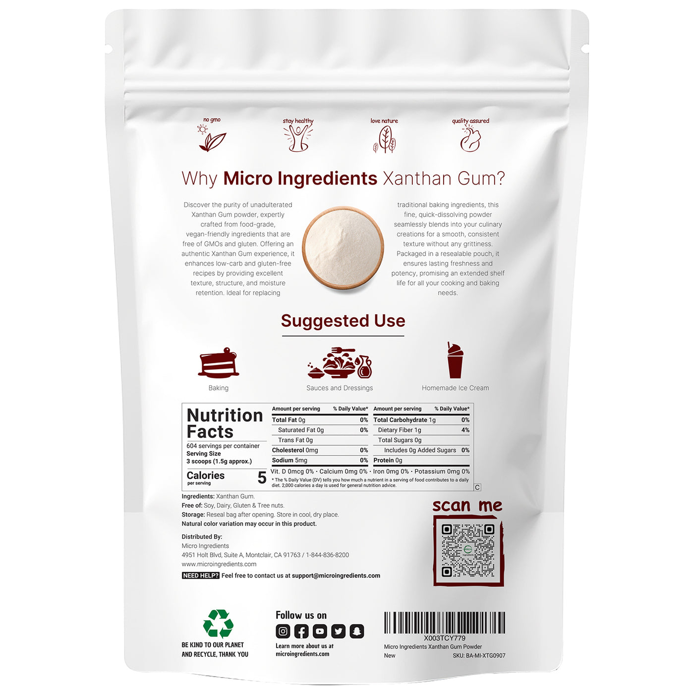 Premium Xanthan Gum Powder - The Best Choice for Your Recipes – Micro ...
