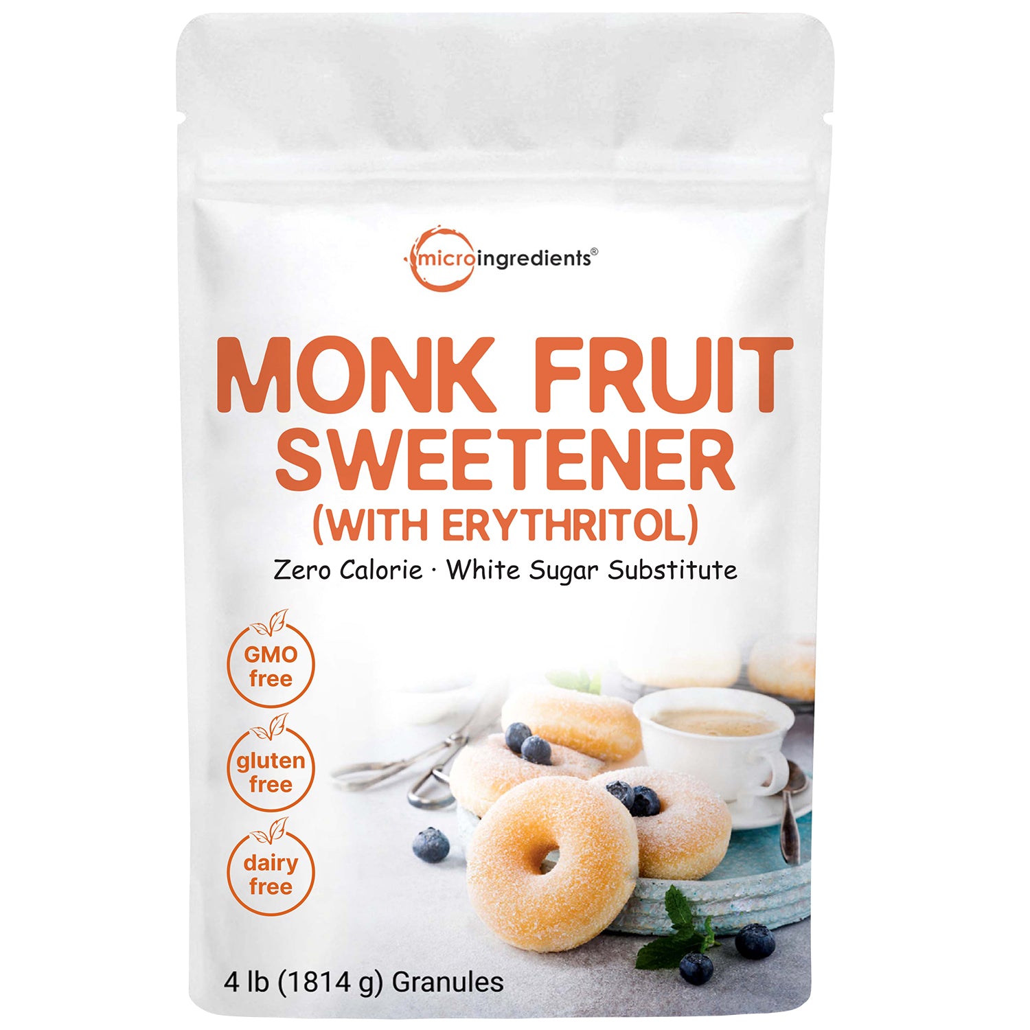 Pure Monk Fruit Sweetener | Best Monk Fruit Sweetener with Erythritol ...