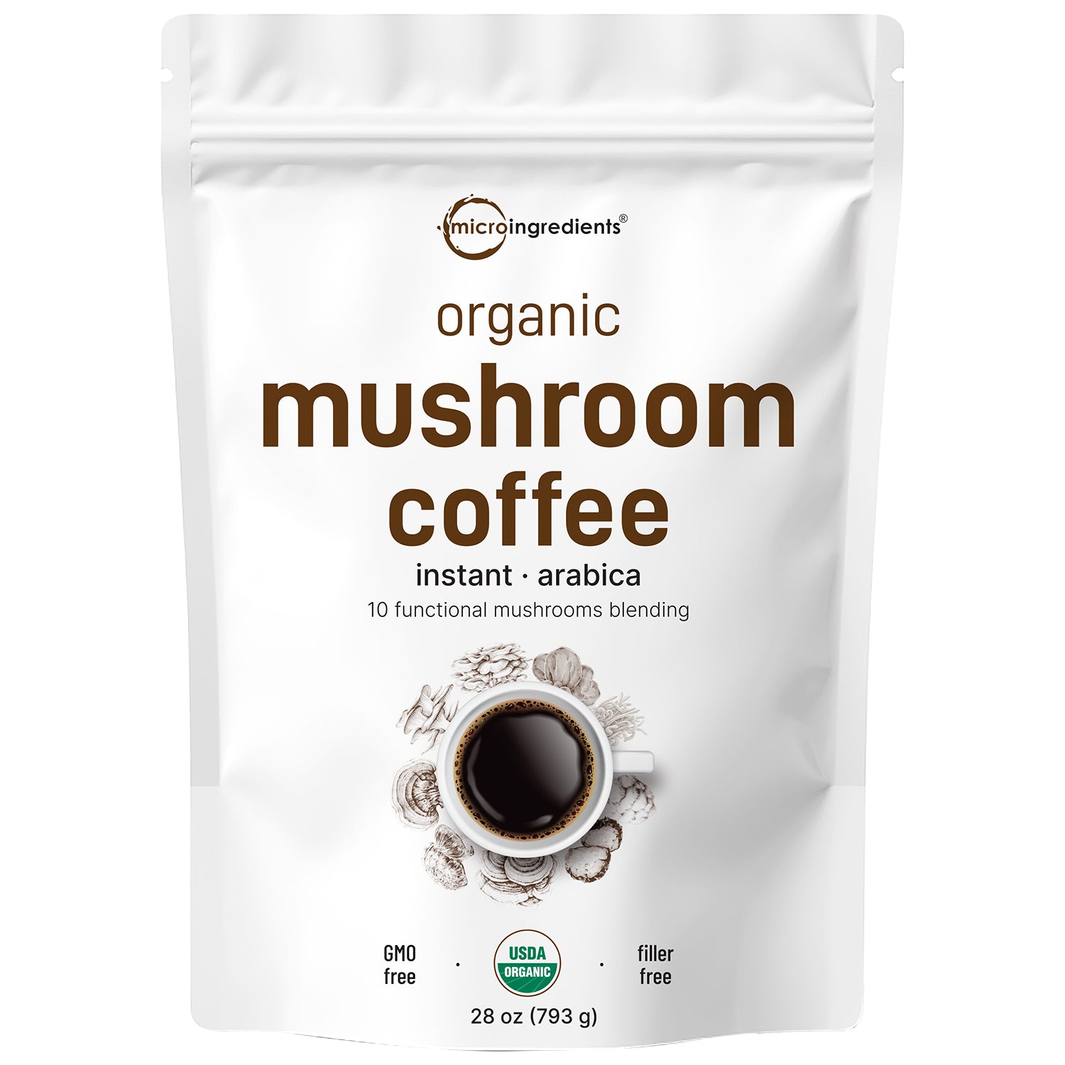 Best Mushroom Coffee: Organic Lion's Mane Mushroom Instant Blend – Micro Ingredients