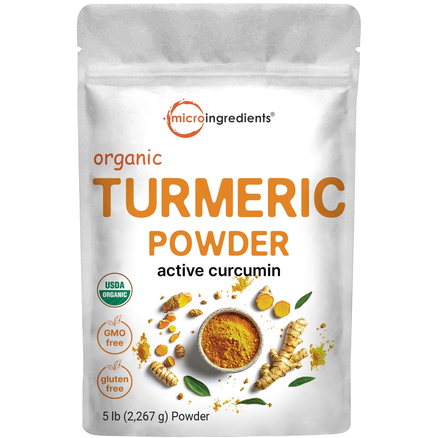 Micro Ingredients Organic Turmeric Powder, 5 Pounds