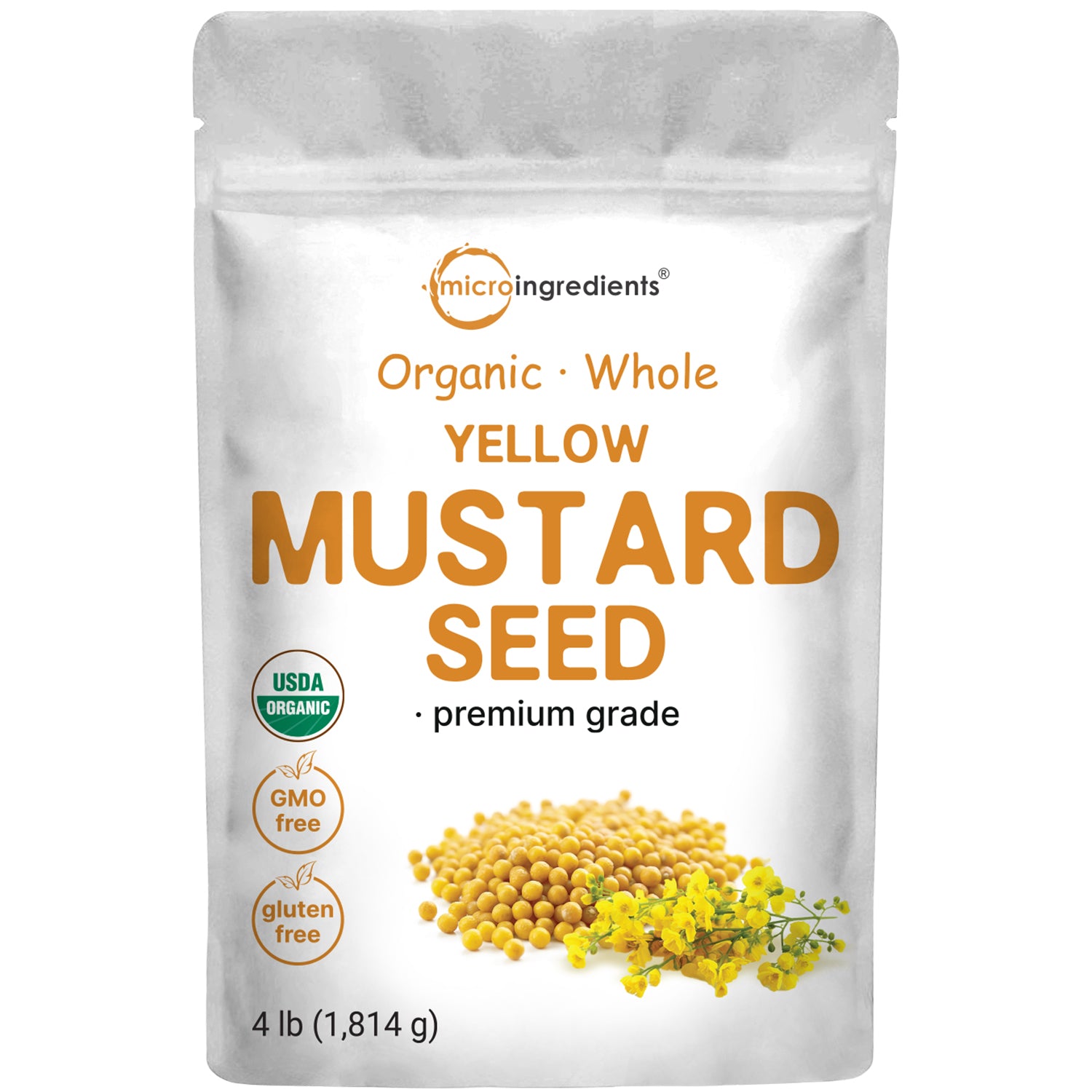 Organic Yellow Mustard Seeds | Gluten-Free – Micro Ingredients