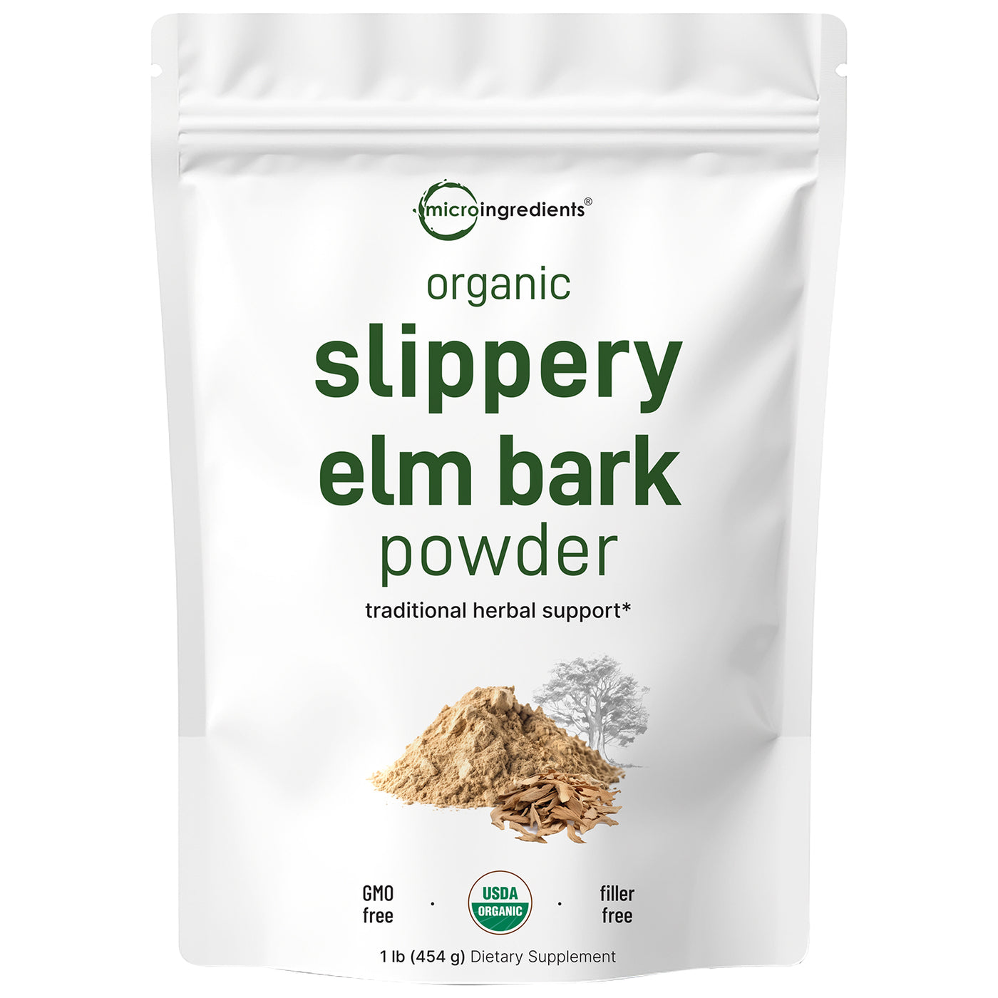 Organic Slippery Elm Bark Powder - Ideal for Dogs & Cats – Micro ...