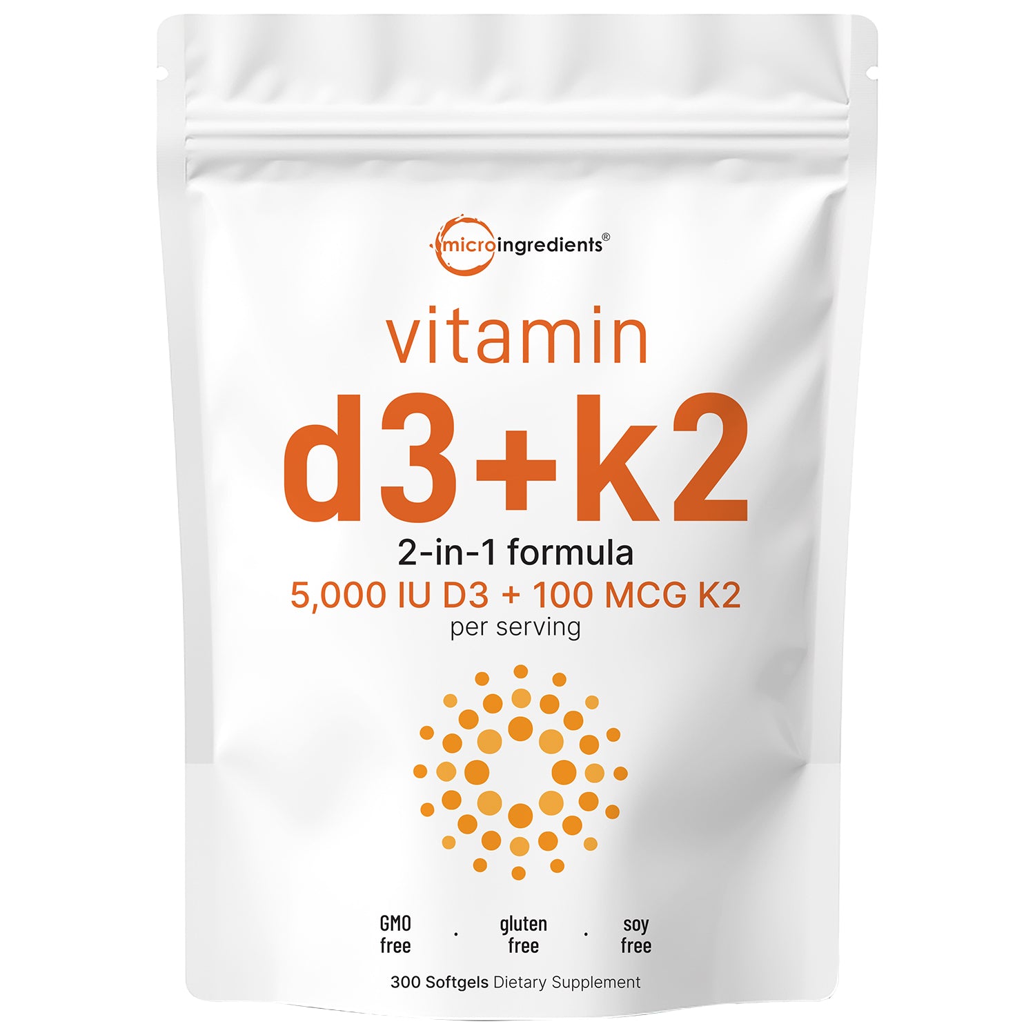 Vitamin D3 K2 Softgels: Best D3 + K2 Supplement – Micro Ingredients