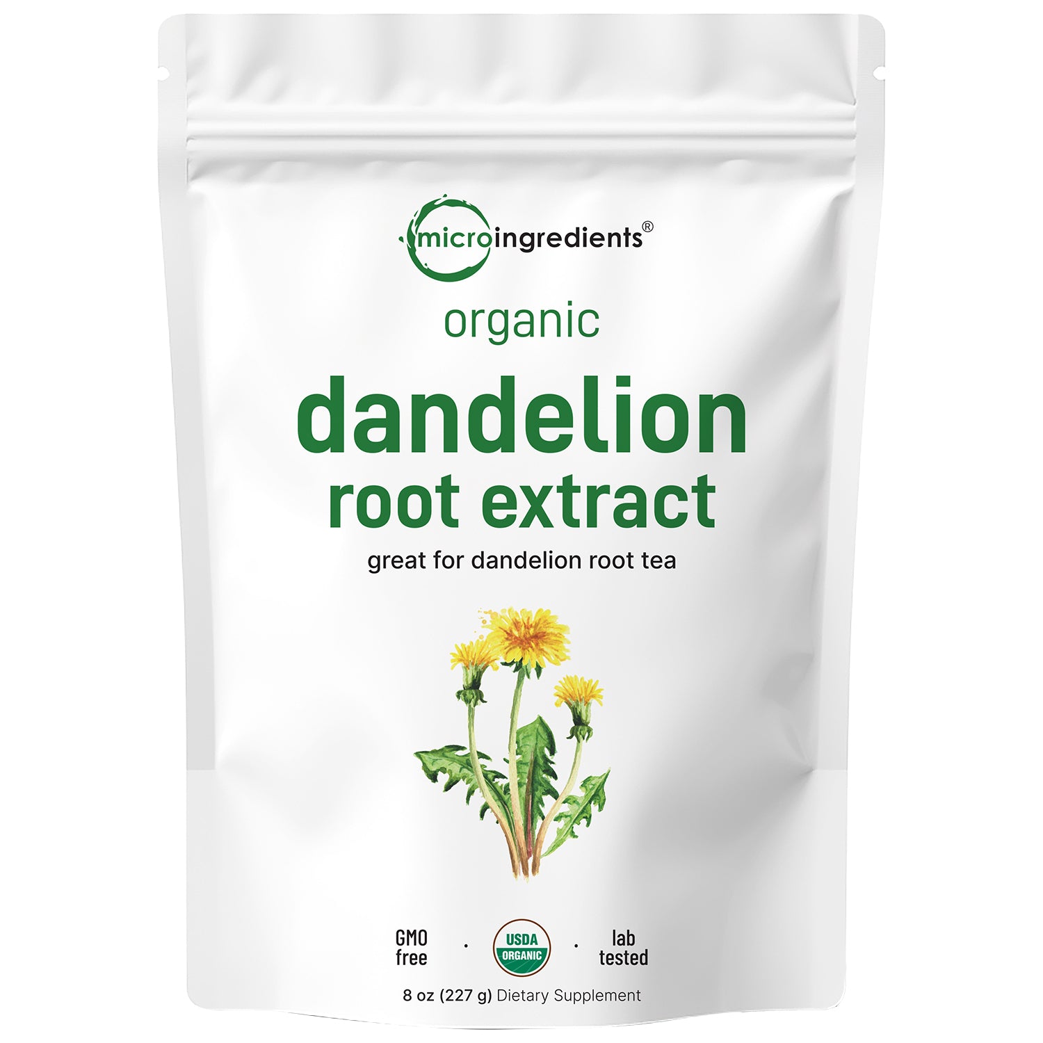 Organic Dandelion Root Powder for Tea, Health & Pets – Micro Ingredients