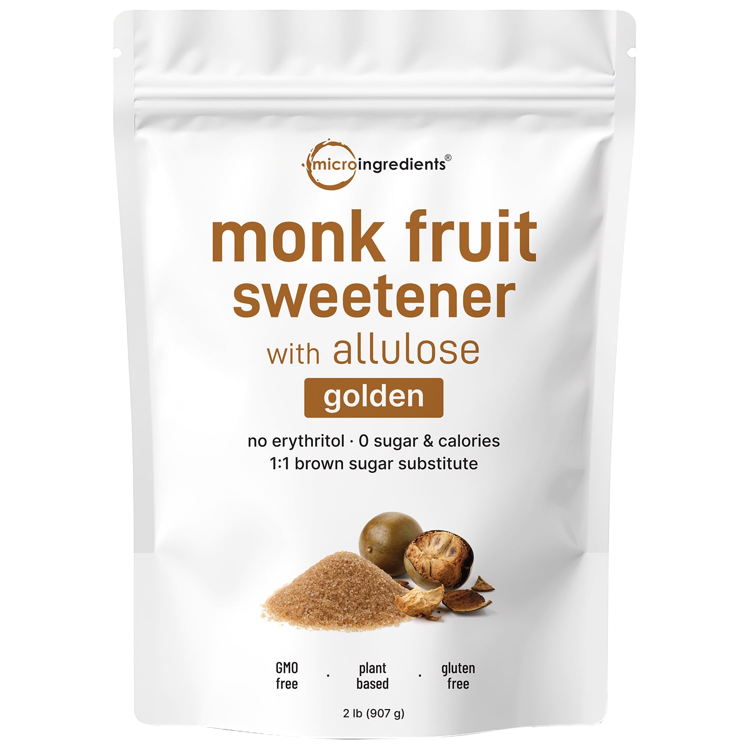 Pure Golden Monk Fruit Sweetener | Monk Fruit Without Erythritol ...