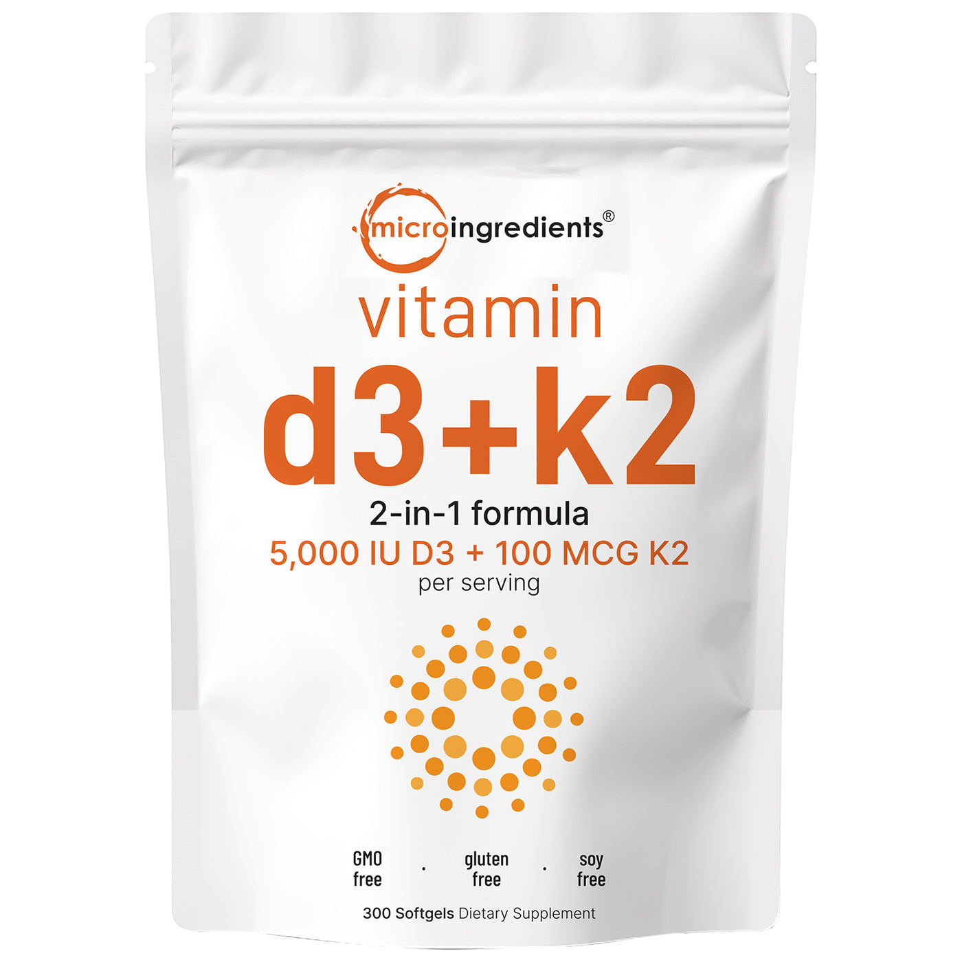 Vitamin D3 K2 Softgels: Best D3 + K2 Supplement – Micro Ingredients